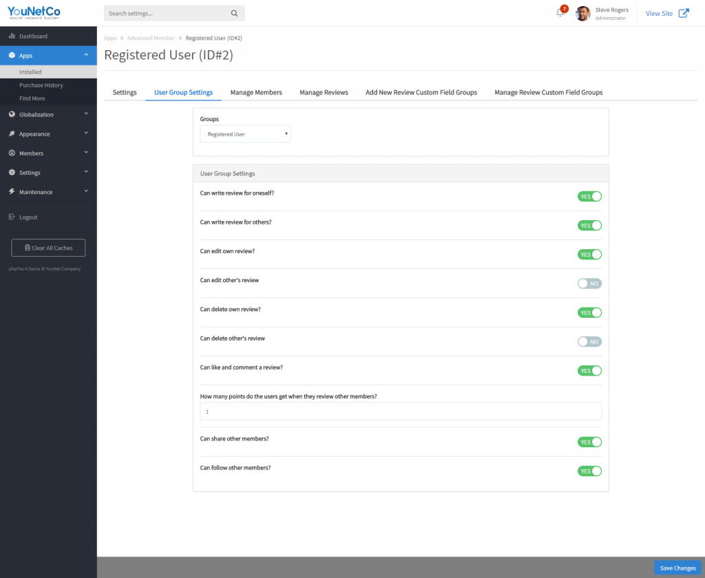 Advanced Members V4 YouNetCo PhpFox Store